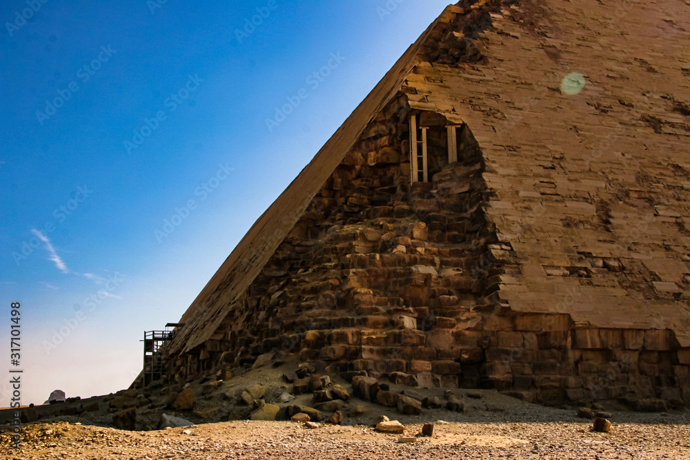 broken pyramid is an Egyptian pyramid in Dakhshur, erected during the ...