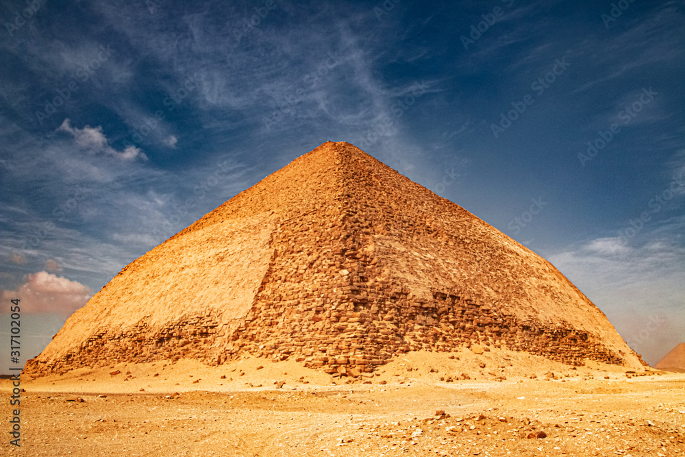 broken pyramid is an Egyptian pyramid in Dakhshur, erected during the ...