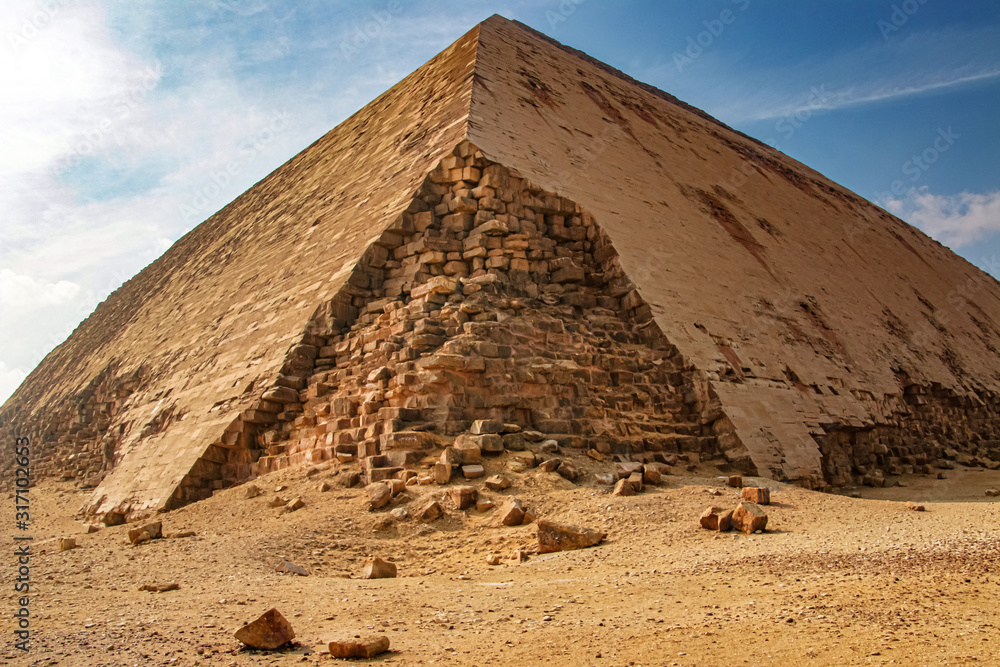 broken pyramid is an Egyptian pyramid in Dakhshur, erected during the ...