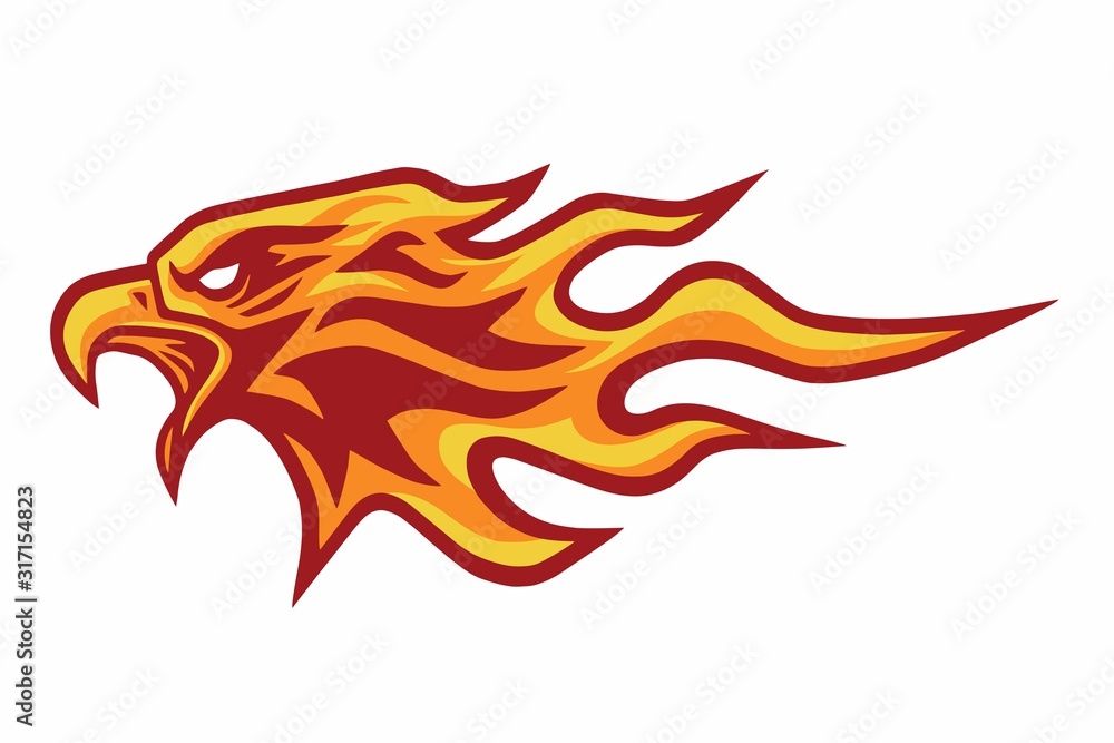 Fire Eagle Vector