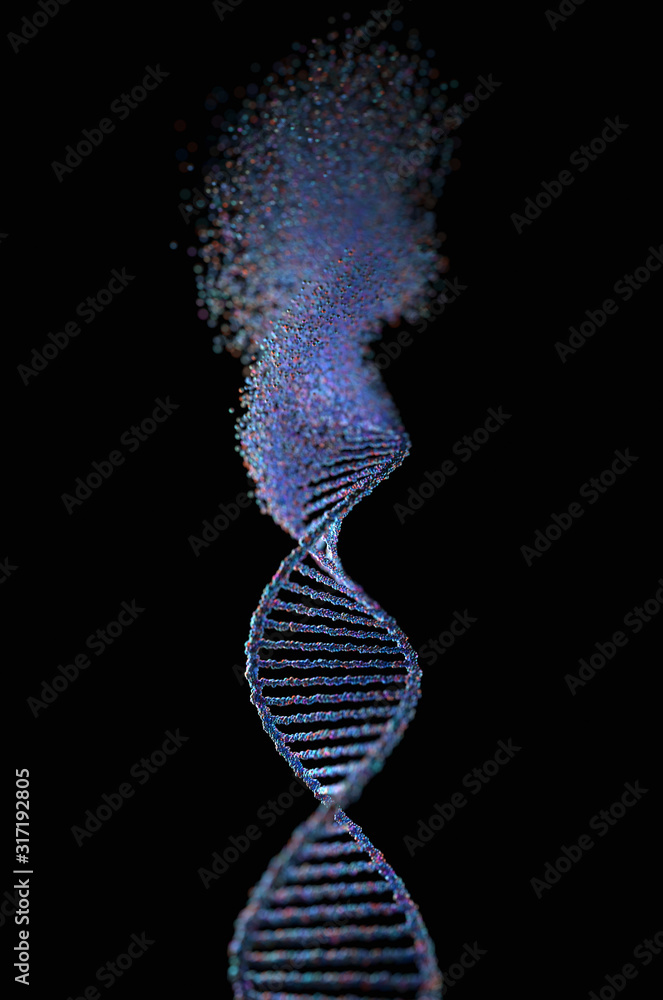 Oxidative DNA Damage Genetic Disorder Molecular Structure Stock Photo ...