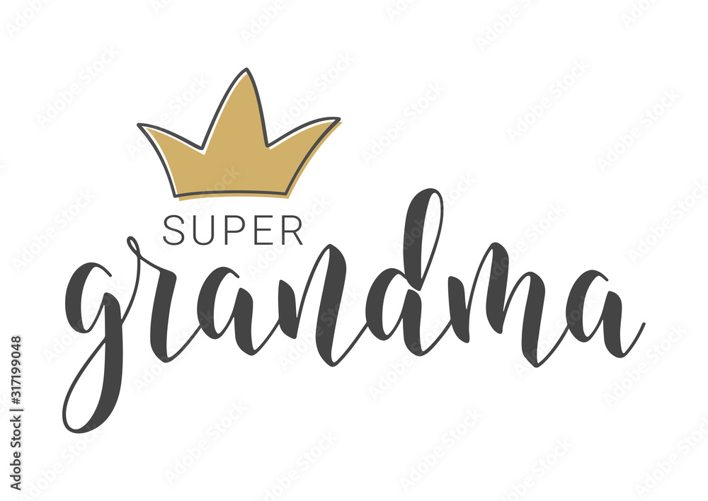 The Word Grandma In Cursive
