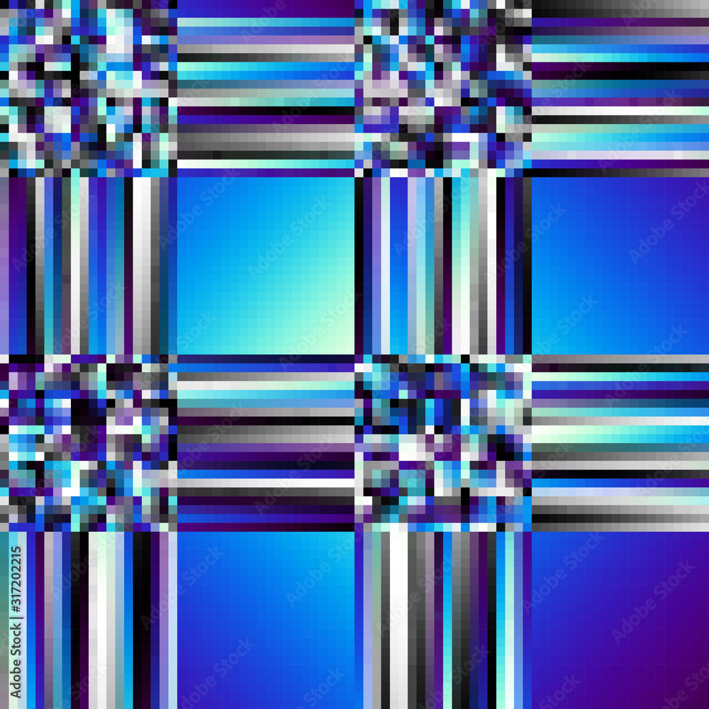 Geometric abstract symmetric pattern in pixel art style. Seamless ...