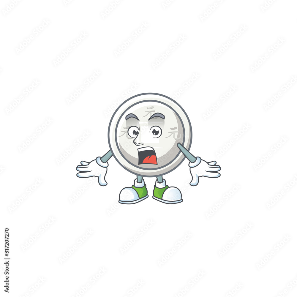 Cartoon Silver Coin