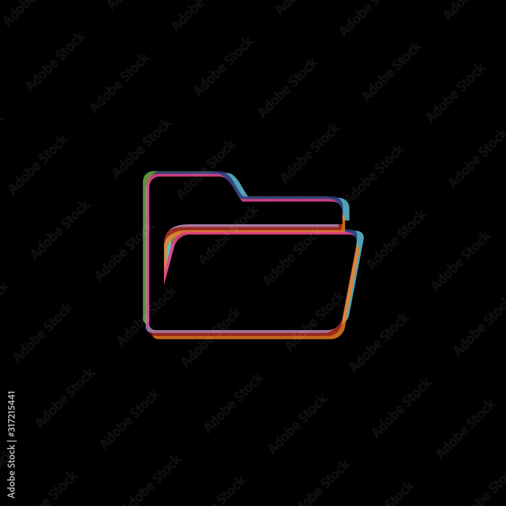 Folder - App Icon Stock Vector | Adobe Stock