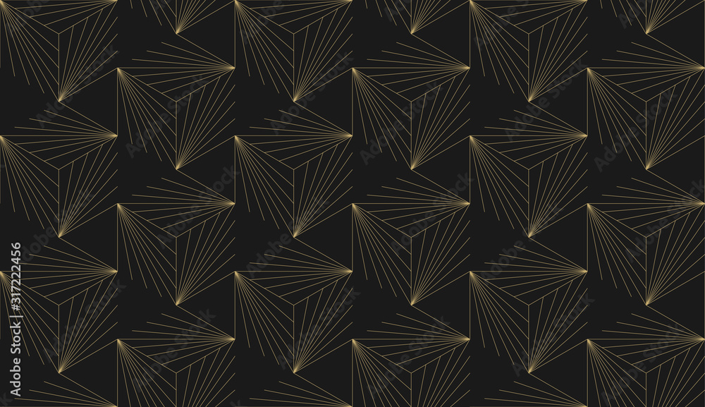 Seamless star pattern. Dark and gold texture. Repeating geometric ...