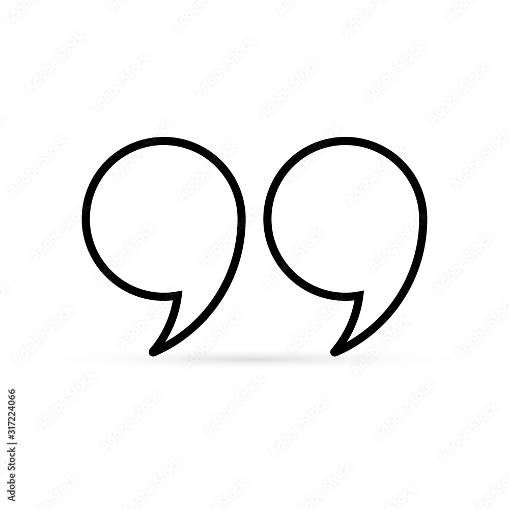 Black Quotation Marks Clip Art