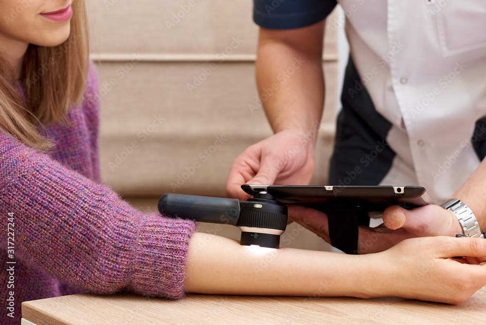 A Safe Way To Diagnose Skin Diseases Examination Of Moles And Other