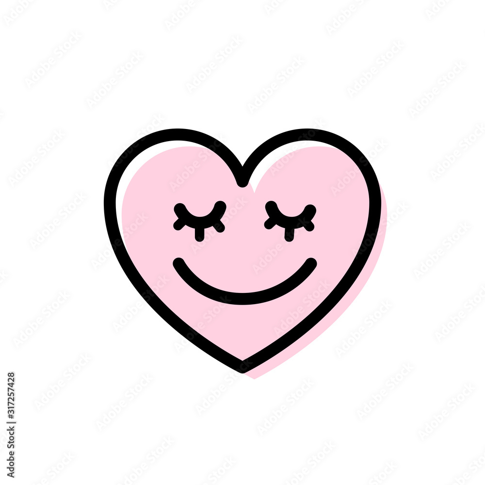 Smiling Heart Clipart