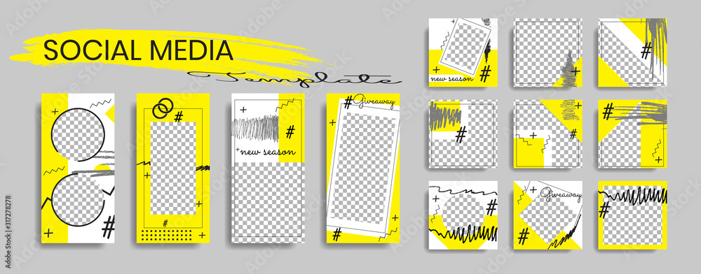 Editable social media post template. instagram story collections and ...