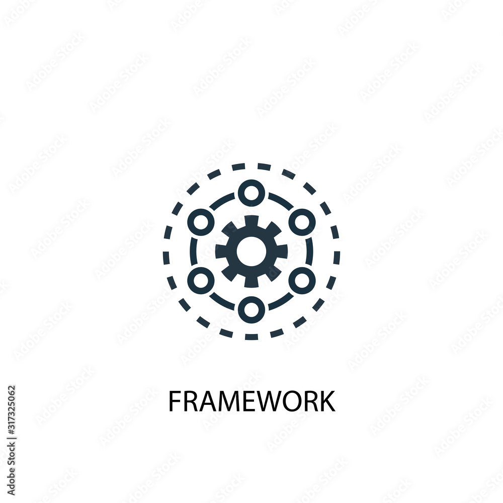 Framework icon. Simple element illustration. Framework concept symbol ...