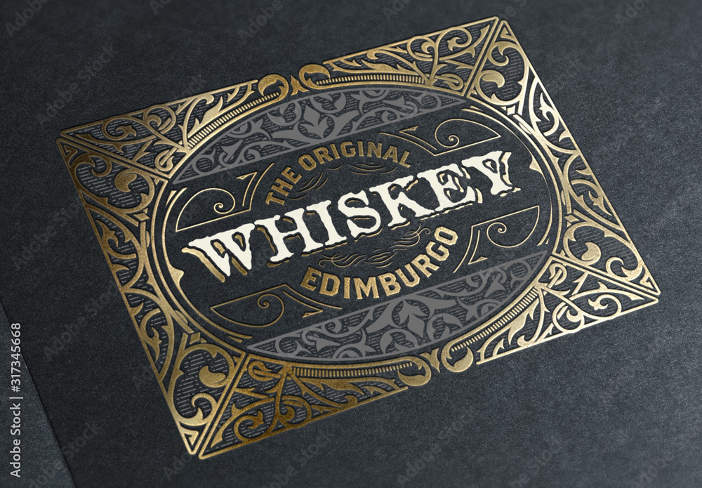 Vintage Liquor Label Packaging Layout Stock Template | Adobe Stock