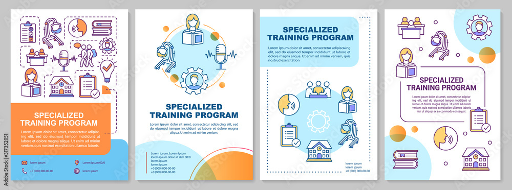 Specialized training program brochure template. Inclusive education ...