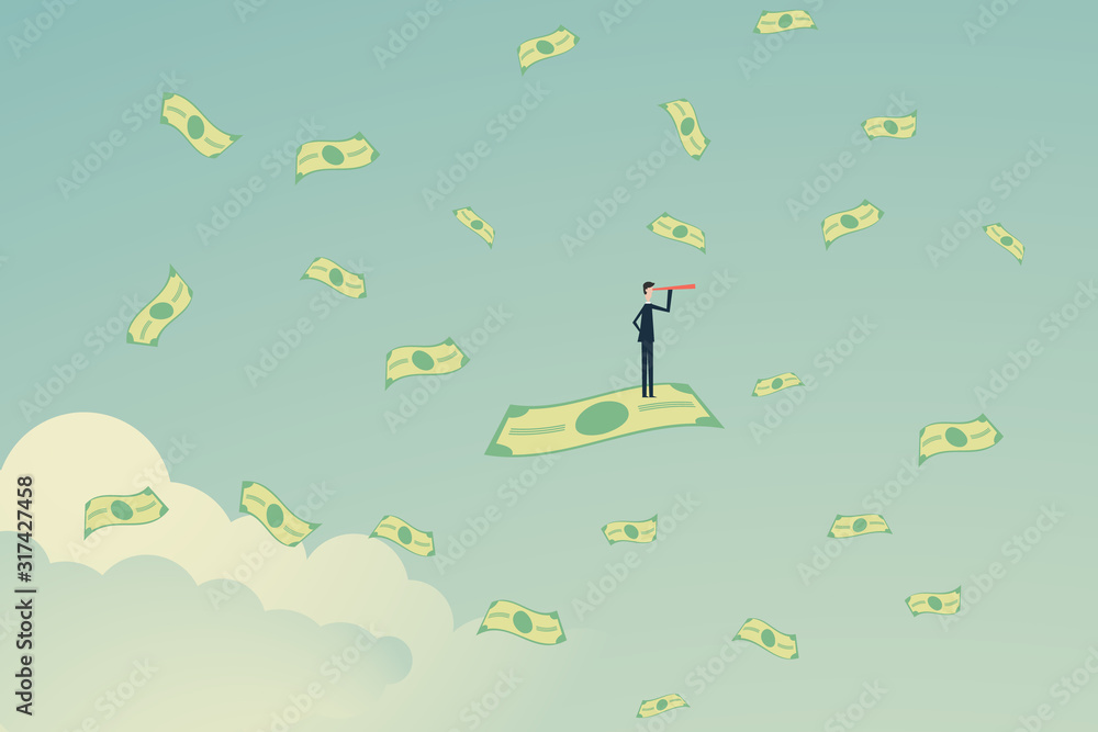 business finance. Successful vision concept, Symbol leadership ...