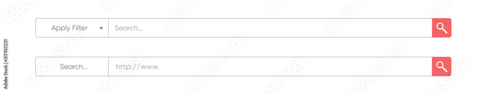 Set of search form templates for websites. Search Bar for ui, design ...