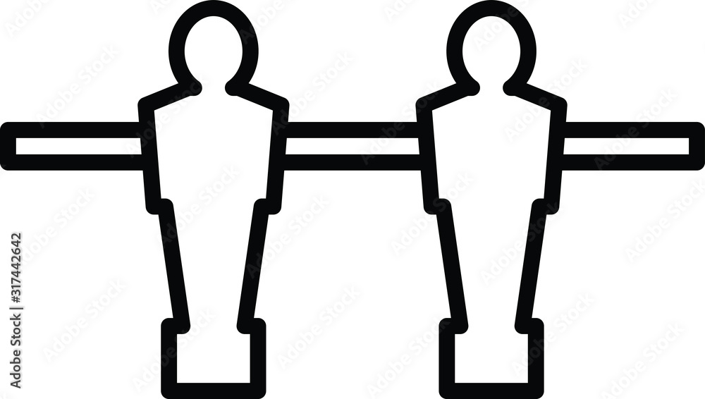 foosball icon, vector illustration Stock Vector | Adobe Stock