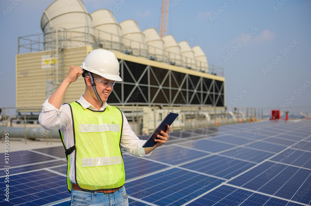 Engineer Success Solar cell roof top and cooling tower project at ...