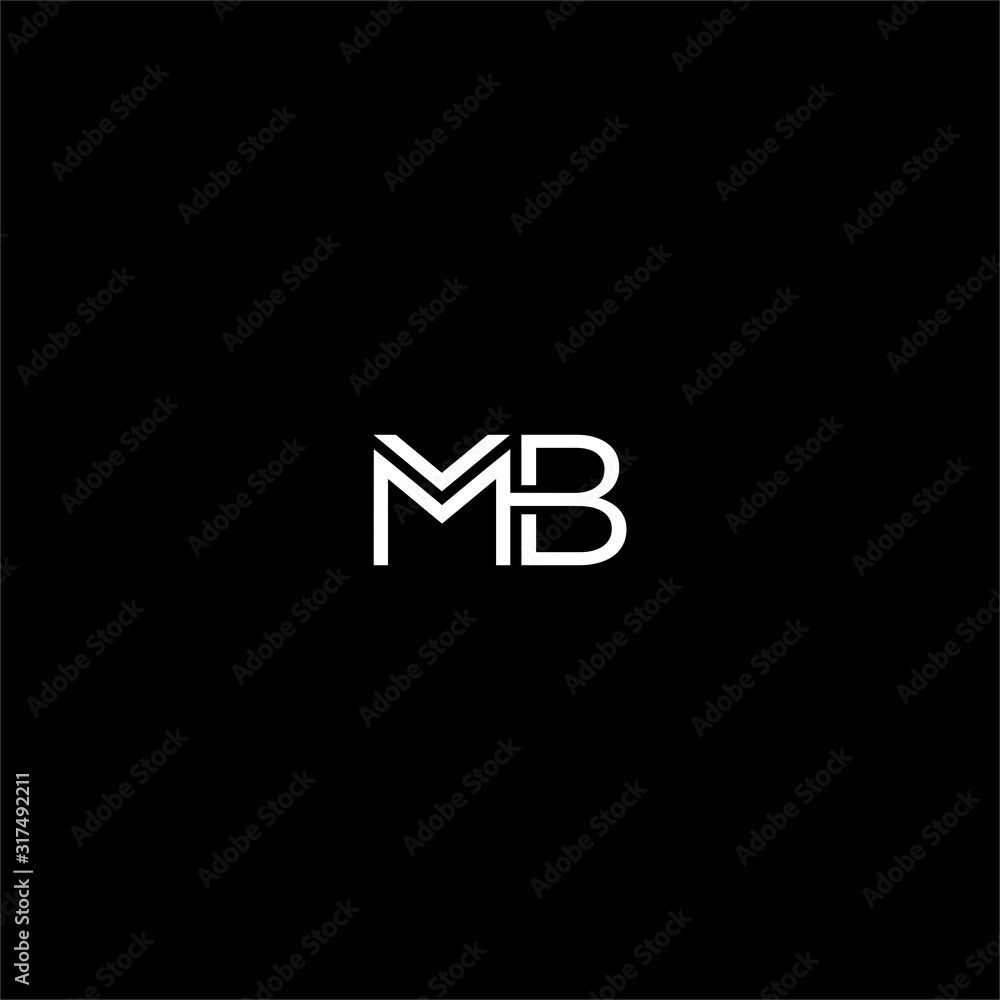 MB letter logo designs premium Stock Vector | Adobe Stock