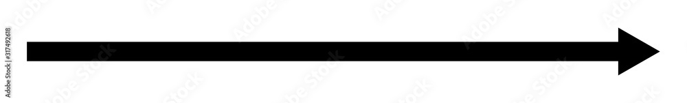 Arrow Long Icon Black | Arrows | Infographic Illustration | Direction ...