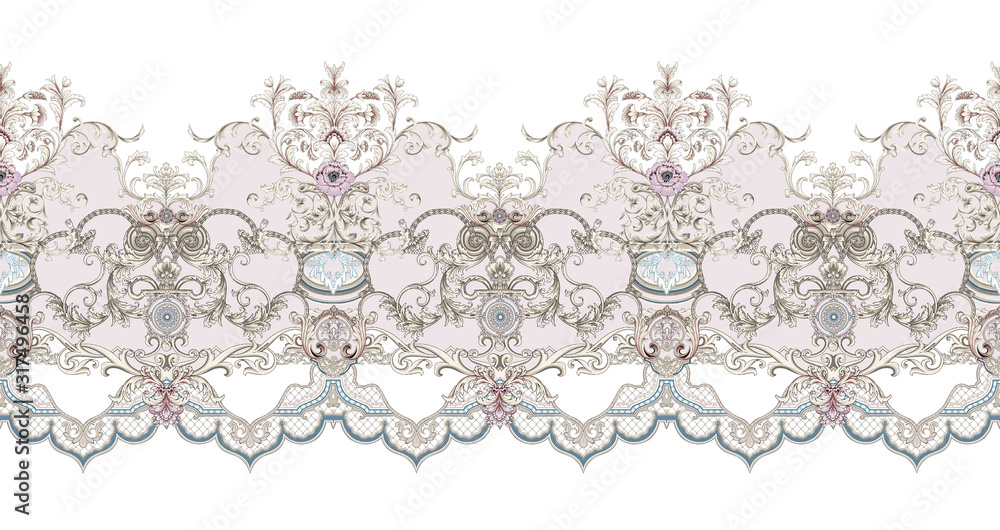 Decorative elegant luxury design.Vintage elements in baroque, rococo ...