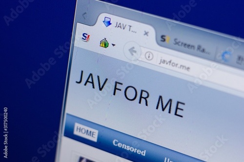 Ryazan, Russia - June 16, 2018: Homepage of JavFor website on the ...