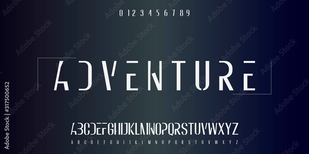 Font. Abc alphabet typeface. font digital modern alphabet and number ...