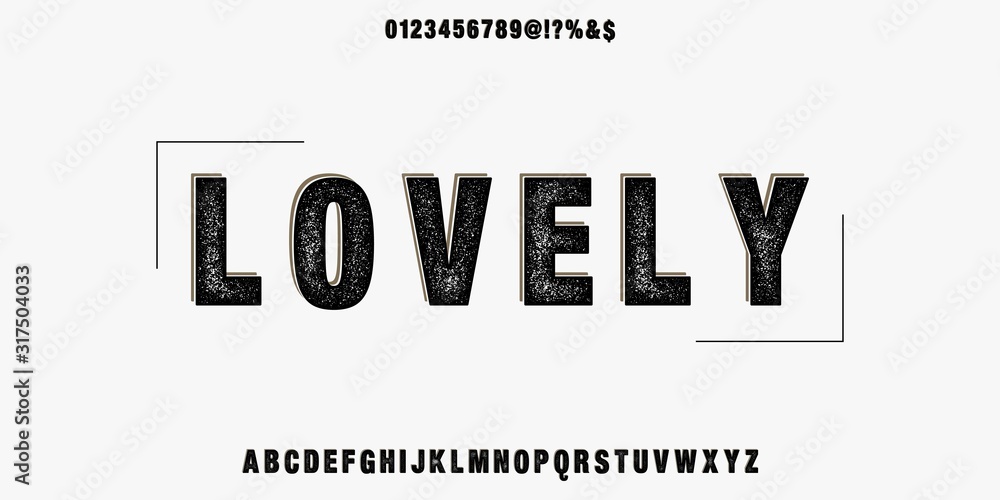 Font. Abc alphabet typeface. font digital modern alphabet and number ...