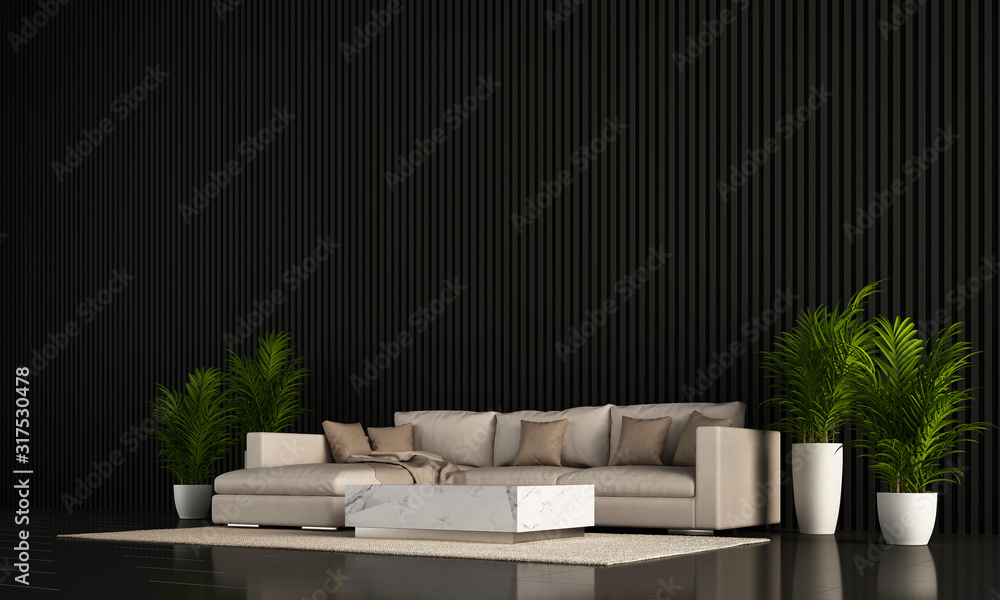 Modern luxury interior design of living room interior design and wall ...