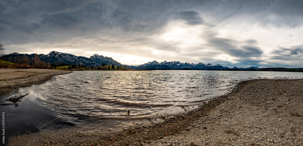 Forggensee Panorama Stock Photo | Adobe Stock