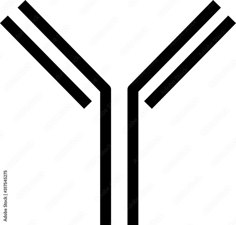 Antibody icon - vector illustration Stock Vector | Adobe Stock