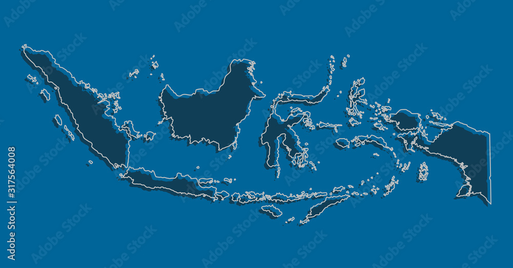 Indonesia map asia