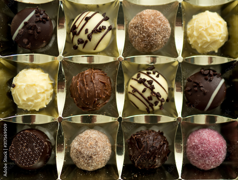 sphere chocolate cakes Stock Photo | Adobe Stock