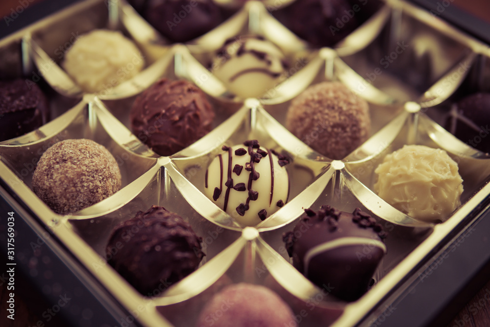 sphere chocolate cakes Stock Photo | Adobe Stock