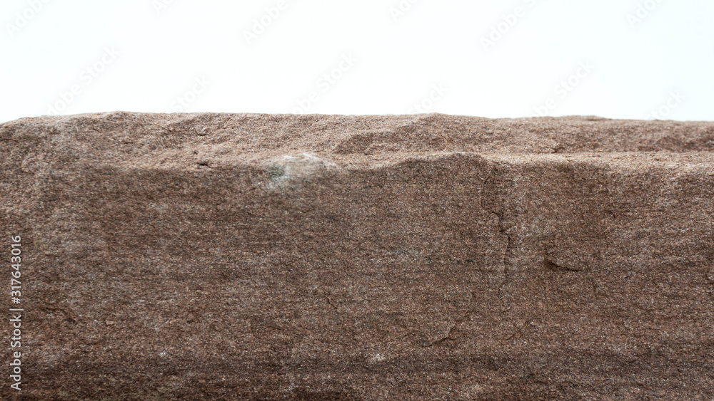 Rock Sandstone isolated on White background, for product display, Blank ...