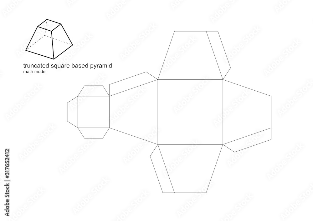 3d model maths shapes Patterns print perfectly on A4 and standard ...