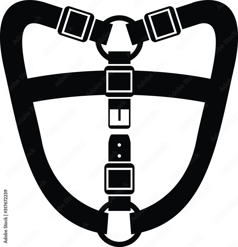 harness collar icon, Vector illustration Stock Vector | Adobe Stock