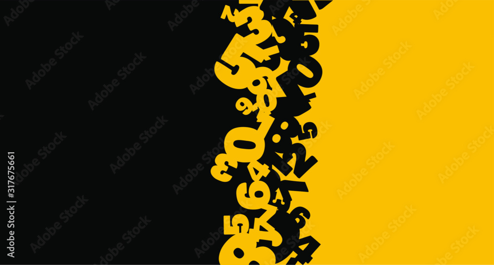 Creative and modern background with numbers. Stock Vector | Adobe Stock