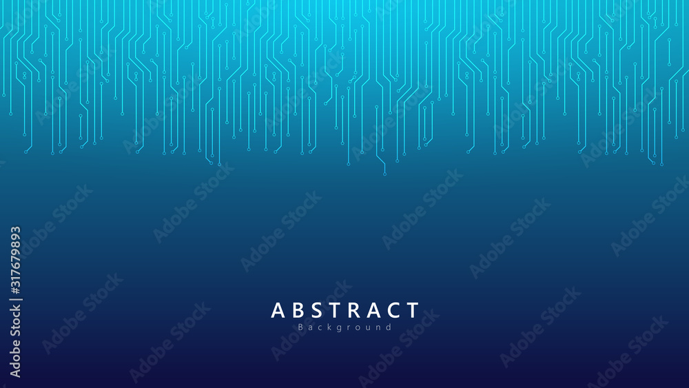 light blue circuit connection abstract technology vector background ...