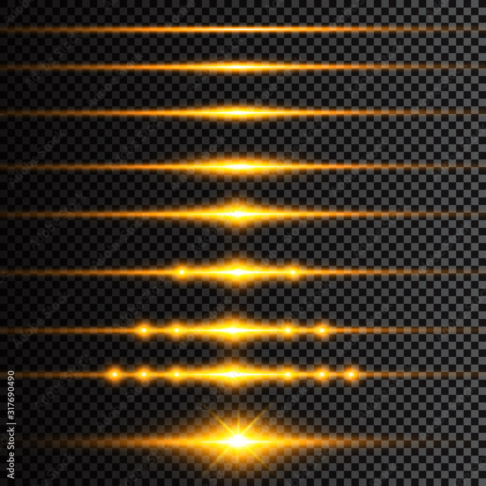 Abstract lines with glow light effect. Glow special light effect ...