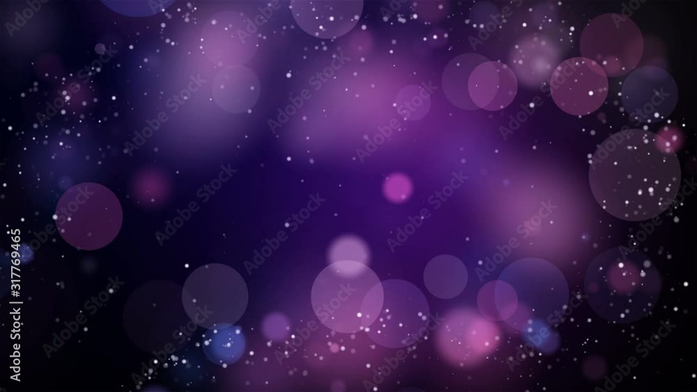 purple bokeh particles animation background vídeo do Stock | Adobe Stock