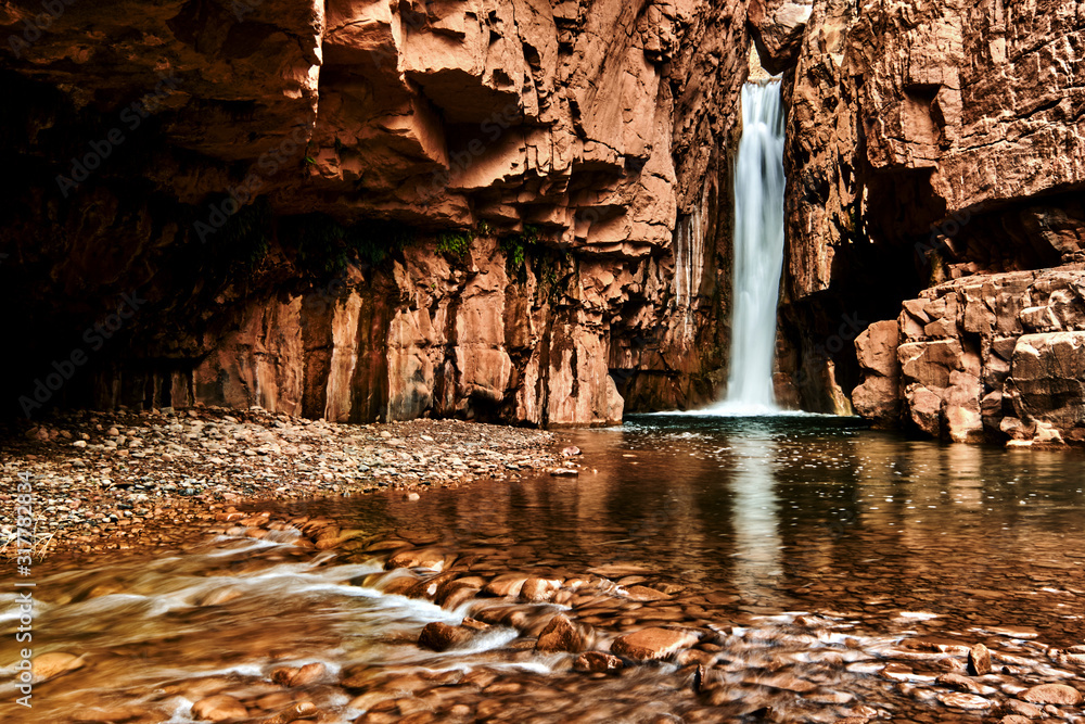 Long exposure, art landscape photo of Cibeque Falls, on Cibeque Creek ...