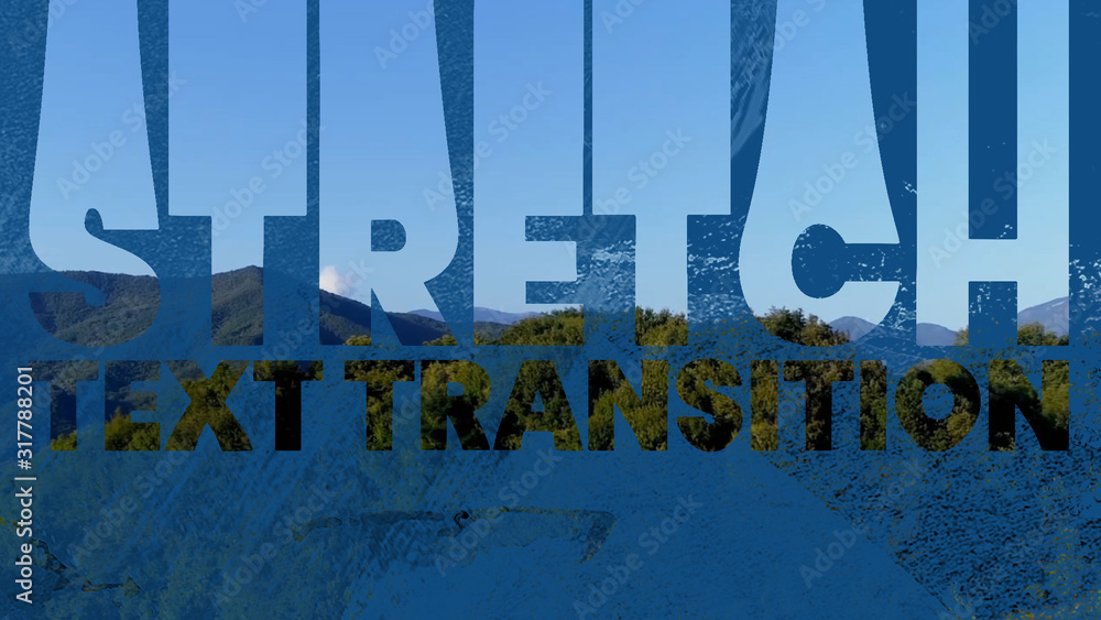 Stretch Text Transition Stock Template | Adobe Stock