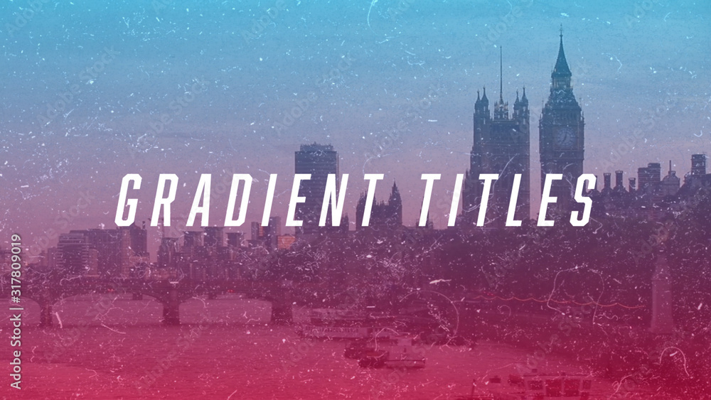Scratch Gradient Titles Stock Template | Adobe Stock