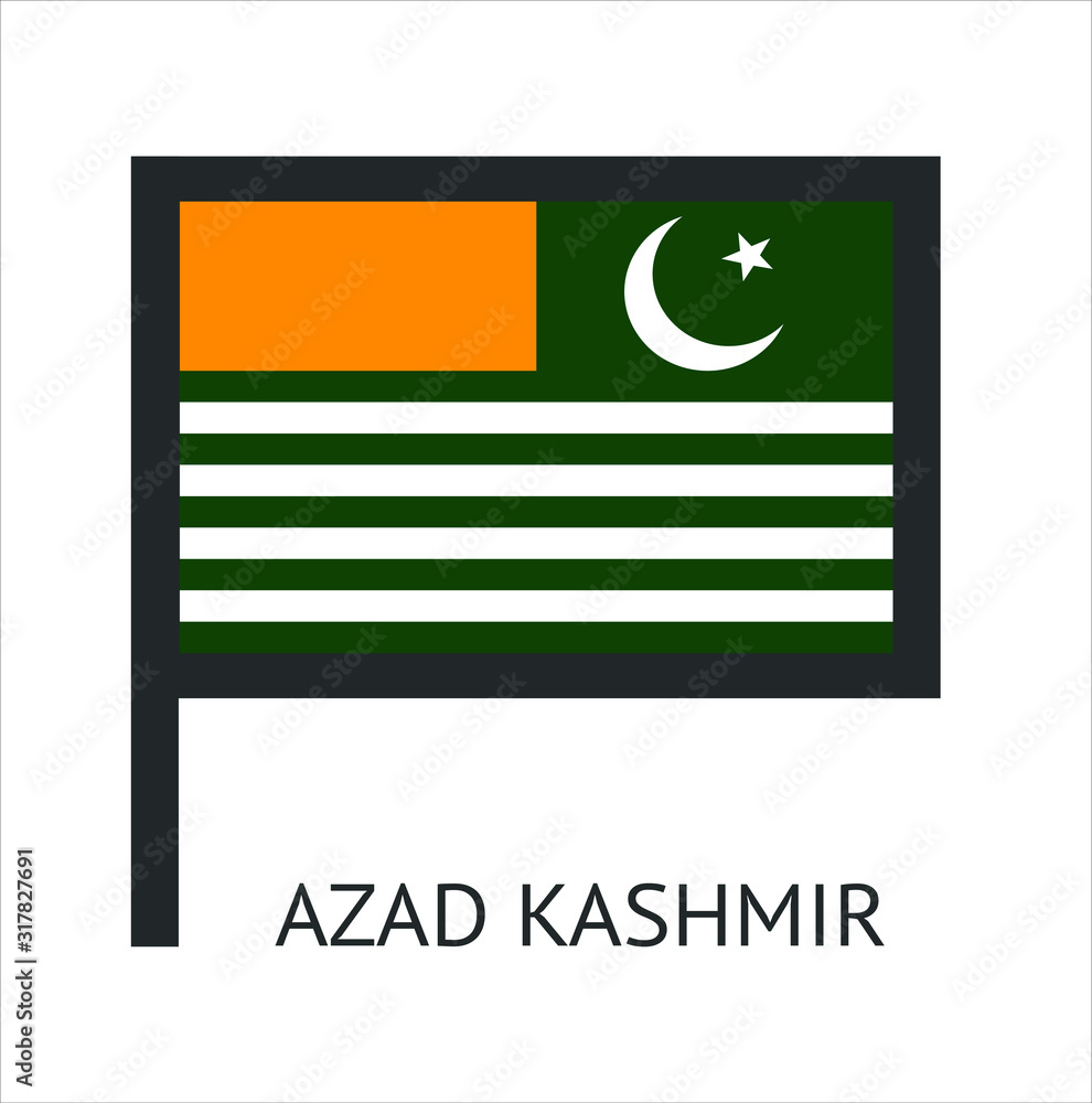 icon of the azad kashmir country flag with a white background Stock Vector | Adobe Stock