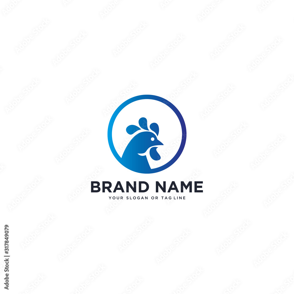 Chicken logo design vector Stock Vector | Adobe Stock