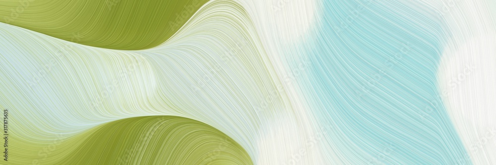 modern banner design with light gray, yellow green and tan colors ...