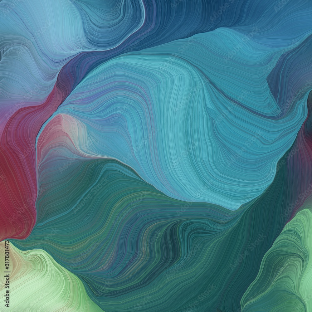 square graphic background with teal blue, cadet blue and ash gray color ...