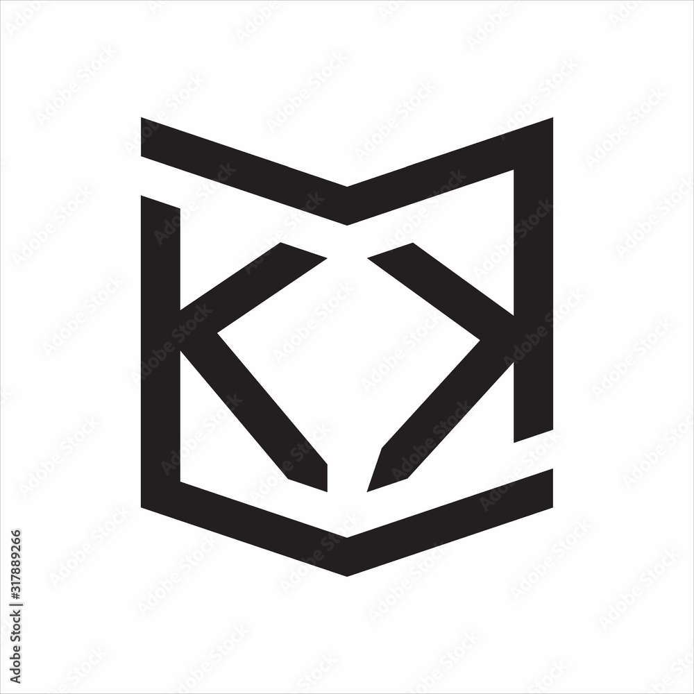 KK Logo Emblem Monogram With Shield Style Design Template Isolated On ... KK Logo Emblem Monogram With Shield Style Design Template Isolated On ...