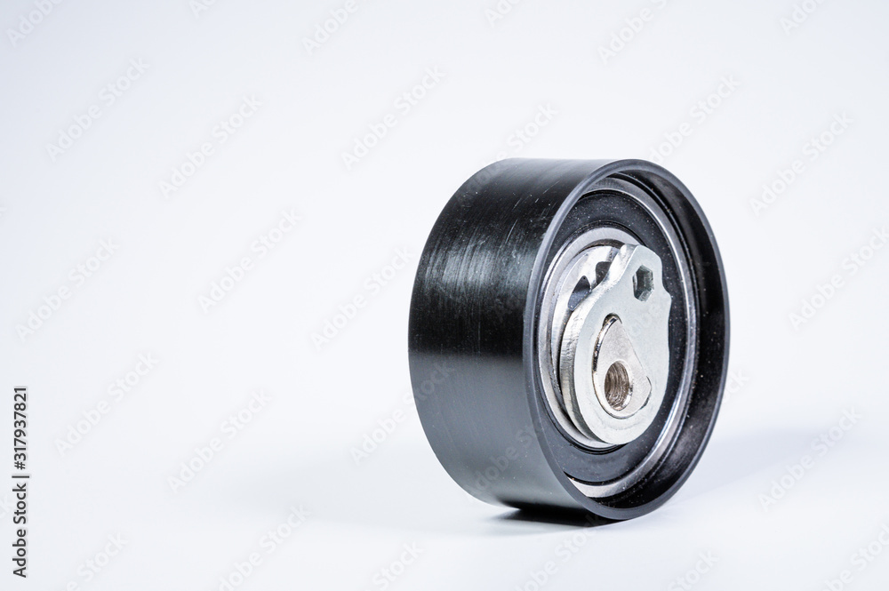 Tension roller of a timing belt of an internal combustion engine on a ...