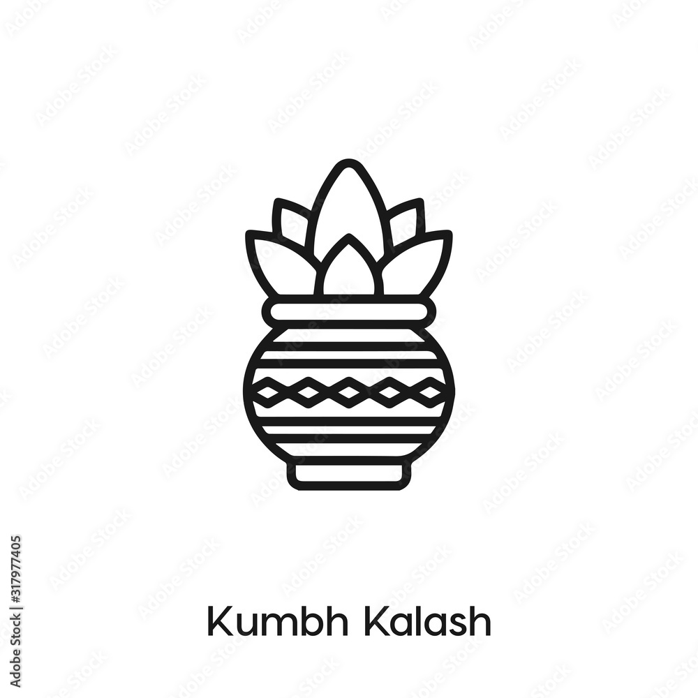 Kalash Symbol Vector